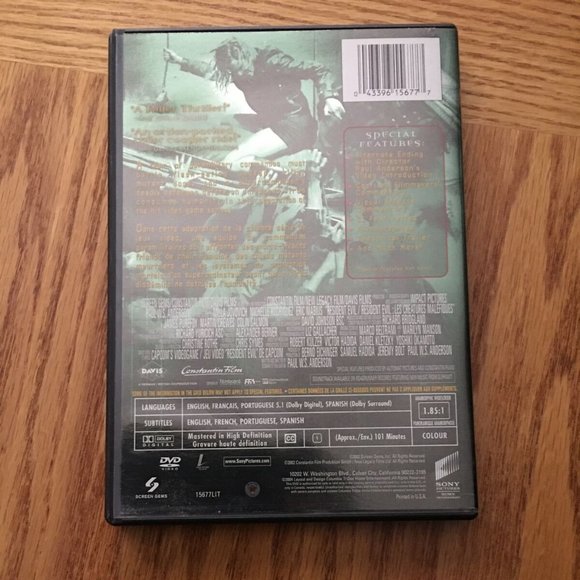 SCREEN GEMS & SONY PICTURES | Media | Resident Evil Deluxe Edition Dvd ...